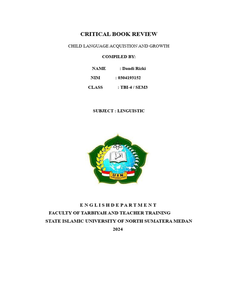 CBR Linguistic - Dandi Rizki | PDF | Language Acquisition | Language ...