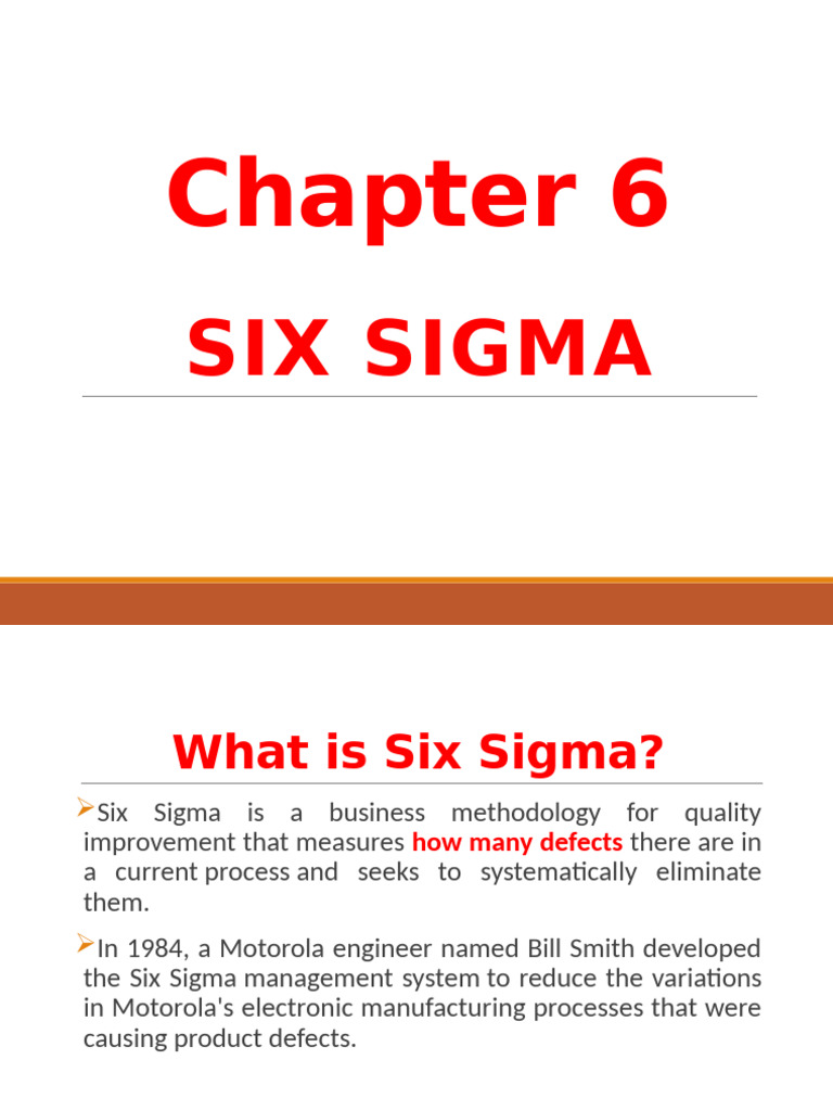 Chapter 6 | PDF | Six Sigma | Standard Deviation