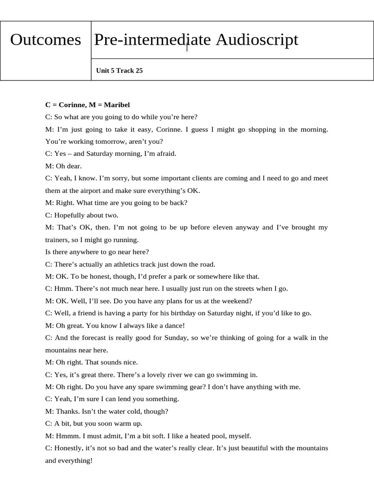 Weekend Plans Activities Chat Pdf