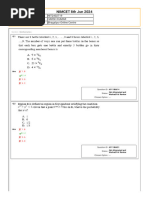 NIMCET-2024-Question-Paper-with-Solutions | PDF | Ellipse | Mean