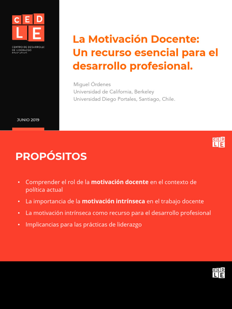 CEDLE Motivación Stgo - Talca | PDF | Motivacional | Motivación