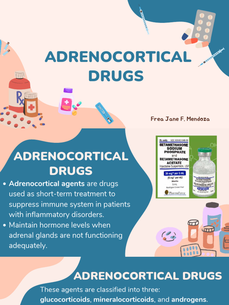 Adrenocortical Drugs | PDF | Glucocorticoid | Cortisol