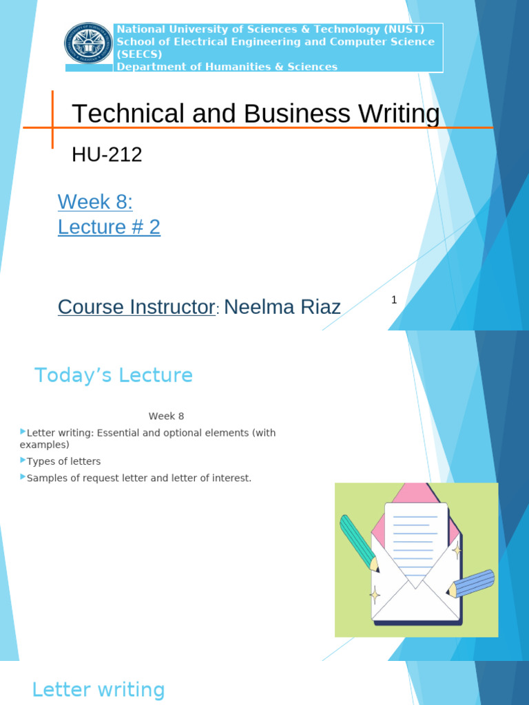 Week8.Lecture 2, Letter Writing | PDF