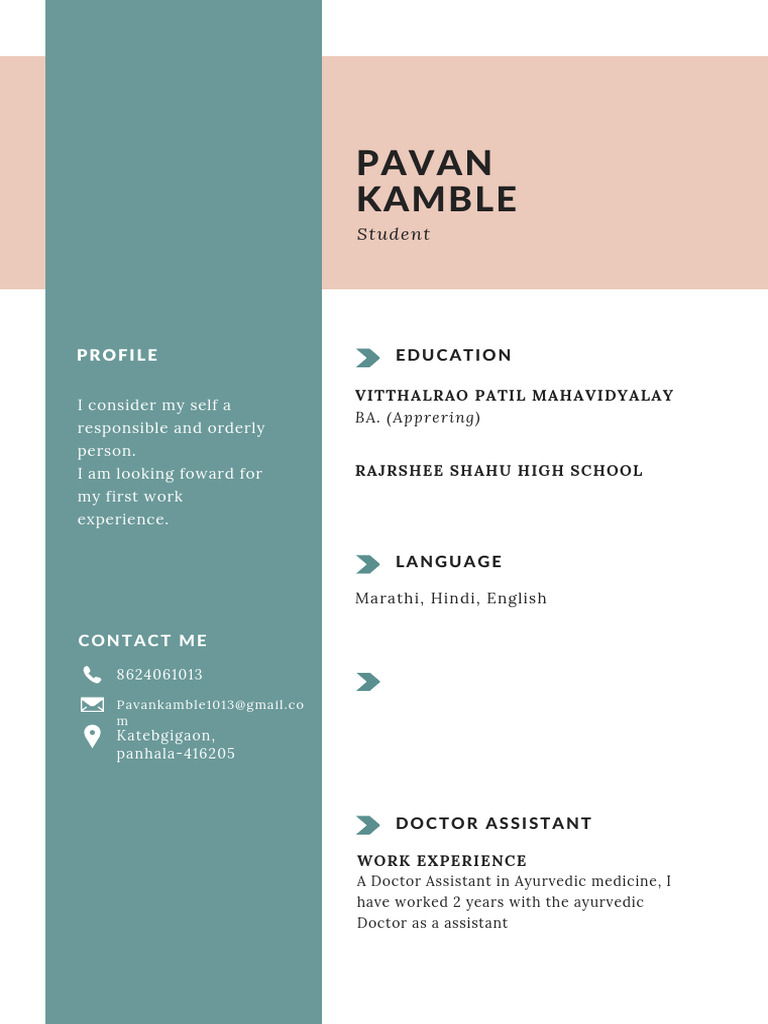 White Simple Student CV Resume - 20241106 - 203704 - 0000 | PDF