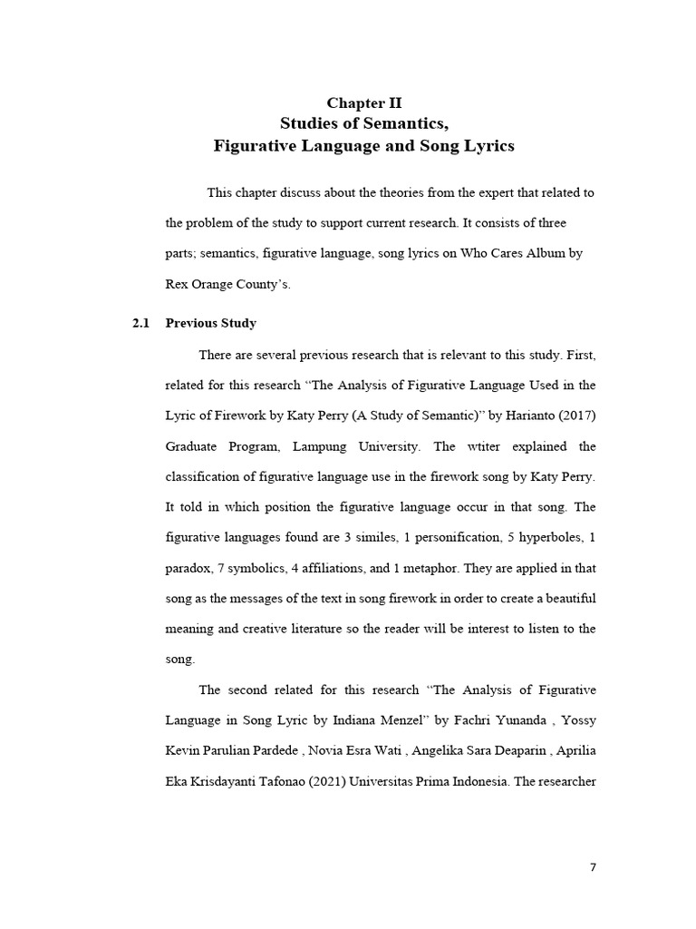 Yerico Shauqi - 207010072 - BAB II | PDF | Semantics | Metaphor