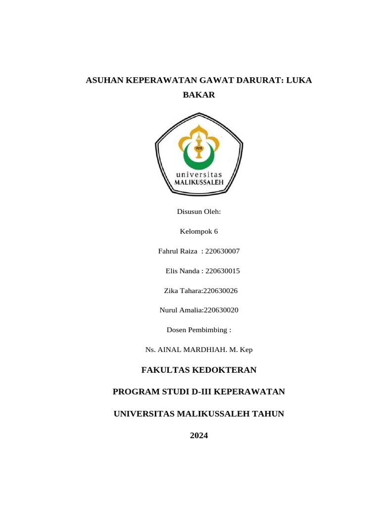 Askep Gawat Darurat Pada Luka Bakar 2 | PDF