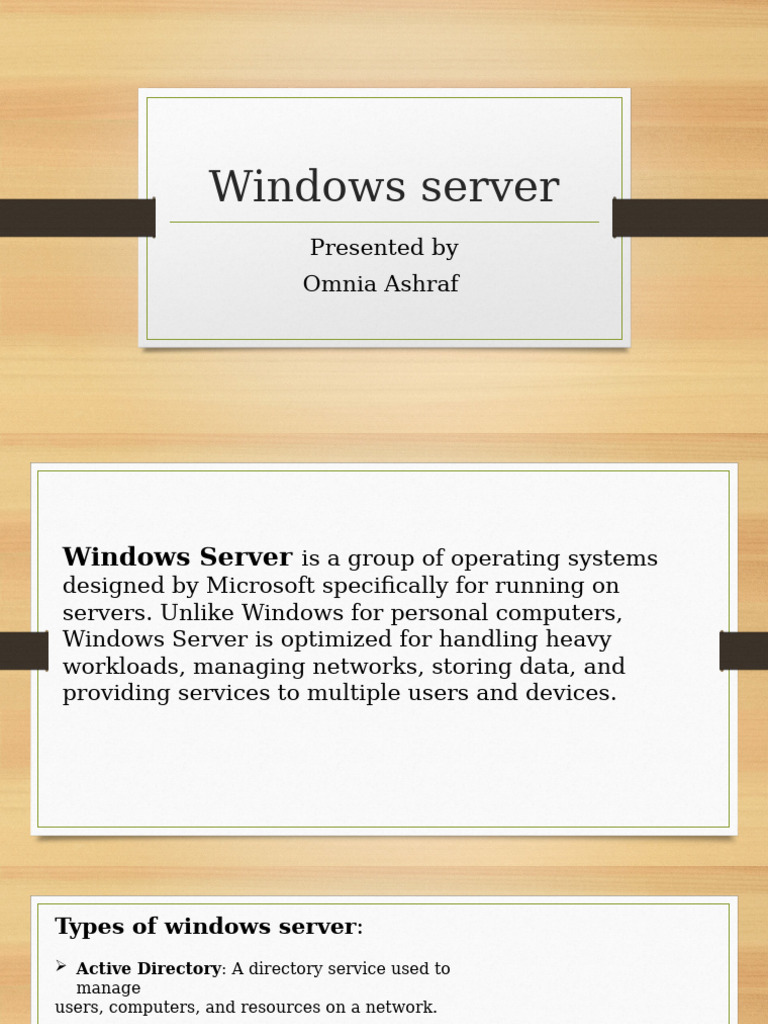 Omnya Ashraf. Network (Windows Server) | PDF