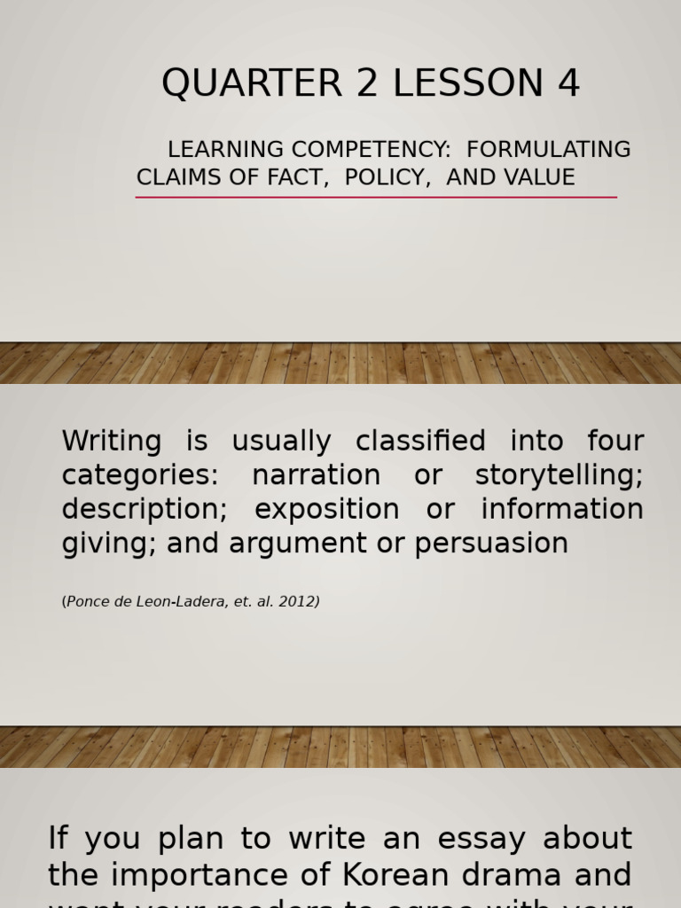 Quarter 2 Lesson 4 | PDF