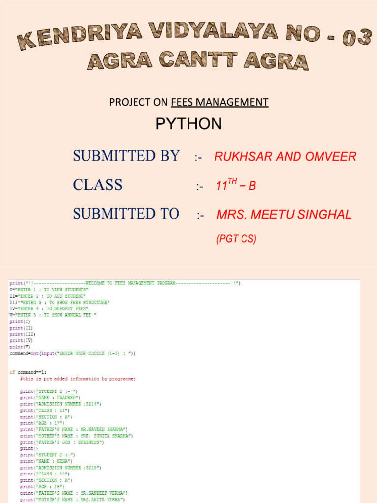 Fee-Management-By-Rounak 2 Print - PDF - IP2 | PDF