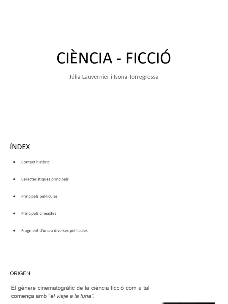 Ciència-Ficció - Júlia I Isona | PDF