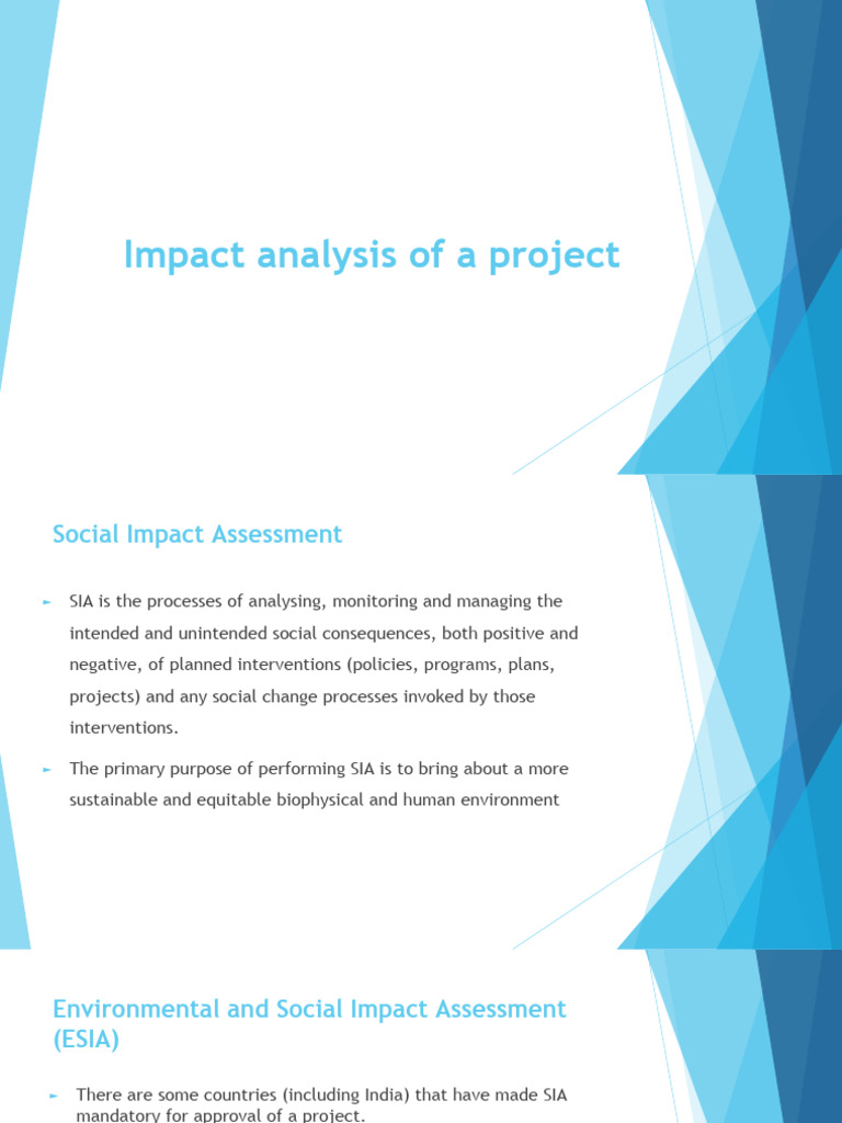 Impact Analysis of A Project | PDF | Environmental Impact Assessment ...