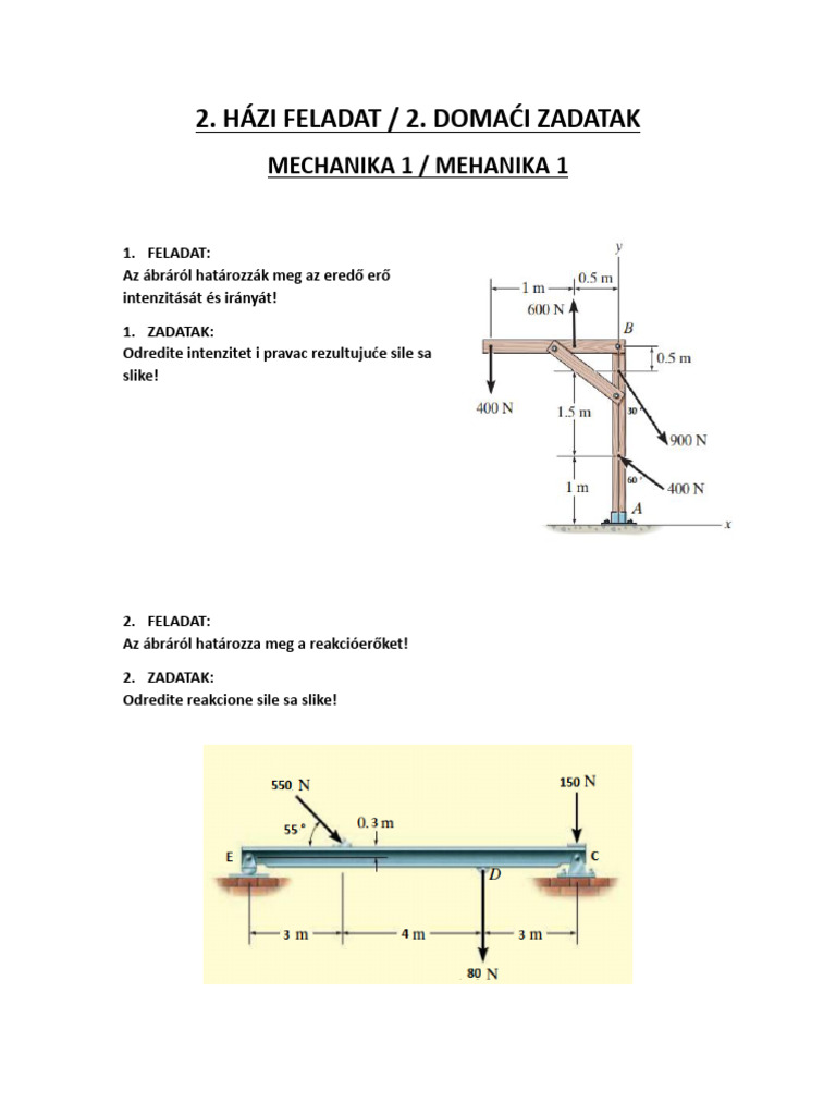 Domaći Zadatak - 2. Házi Feladat | PDF