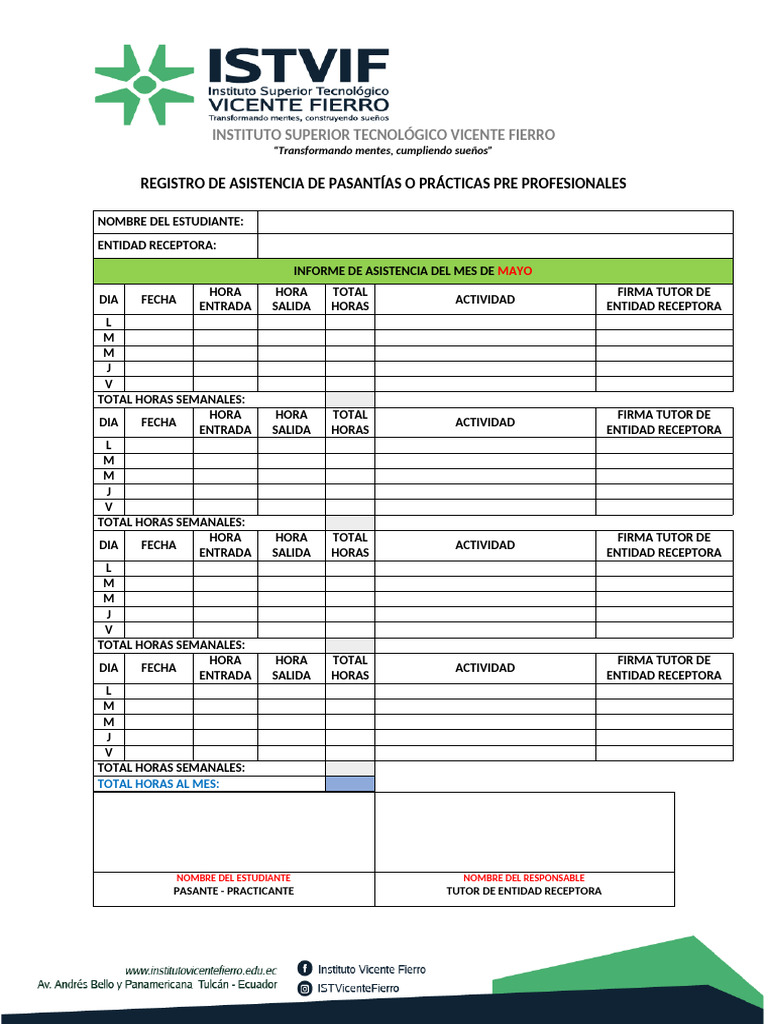 Anexo 3-Registro de Asistencia | PDF