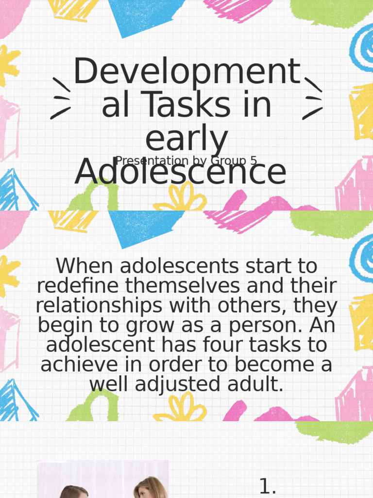 Key Developmental Tasks in Adolescence | PDF