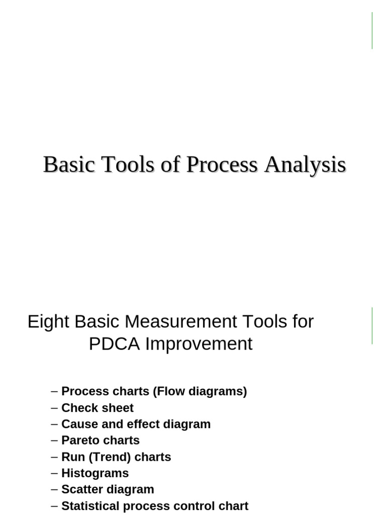 BPE Lec 7 Intro To Basic Tools of Process Analysis | PDF | Business ...