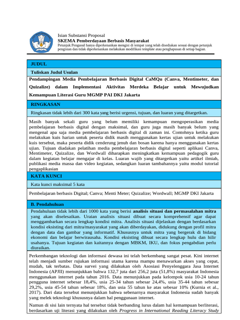 Pelatihan Media Pembelajaran Berbasis Digital CaMQuWord (Canva, Mentimeter, Quizizz, Dan ...