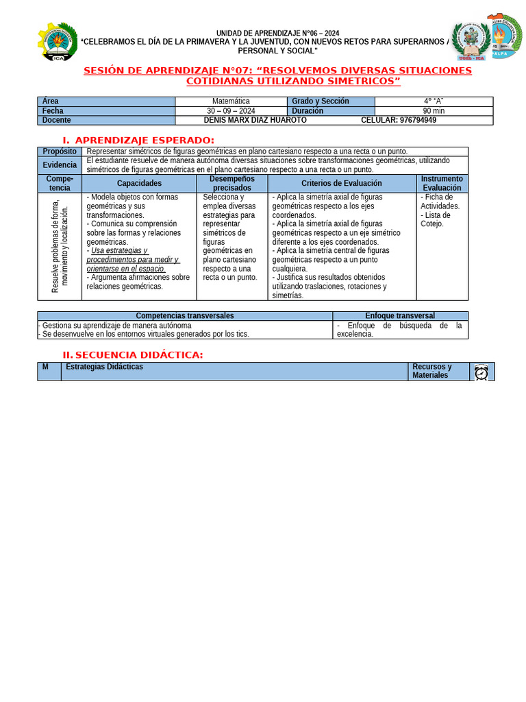 4°-Sesion 7 - Ua6 - 2024 | PDF