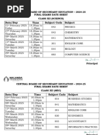 DATE SHEET of Mid Term 2025-2026 | PDF