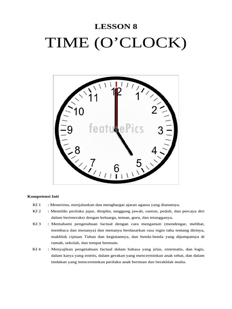 Modul Lesson 8 (Times) | PDF