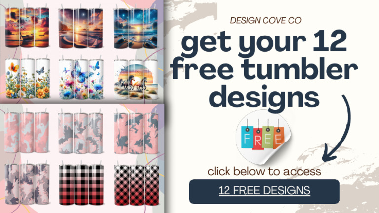 New 12 Free Tumbler Designs | PDF