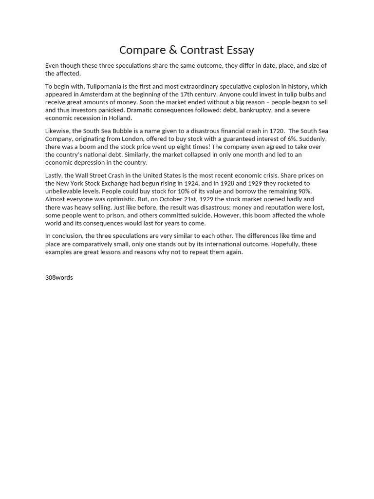 Compare and Contrast | PDF