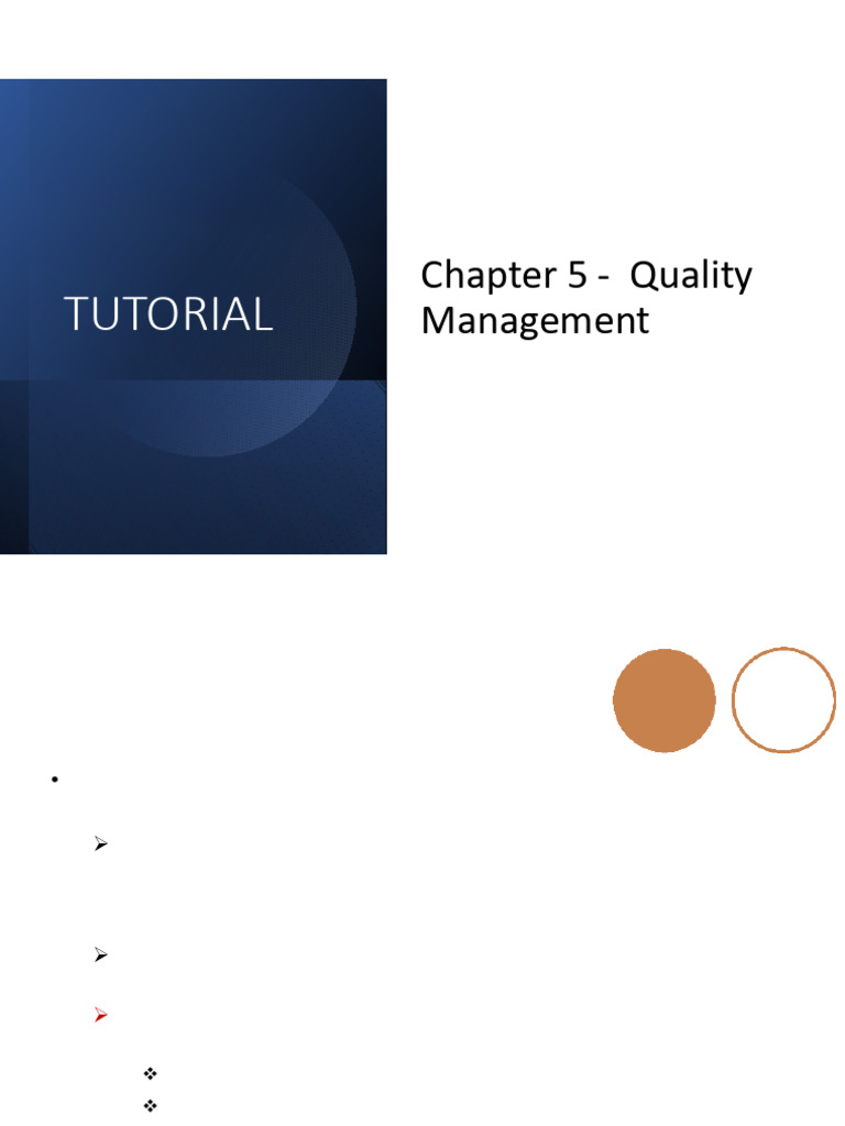 CH 5 - Quality Management - Tutorial - Ans - Classroom Slides | PDF ...