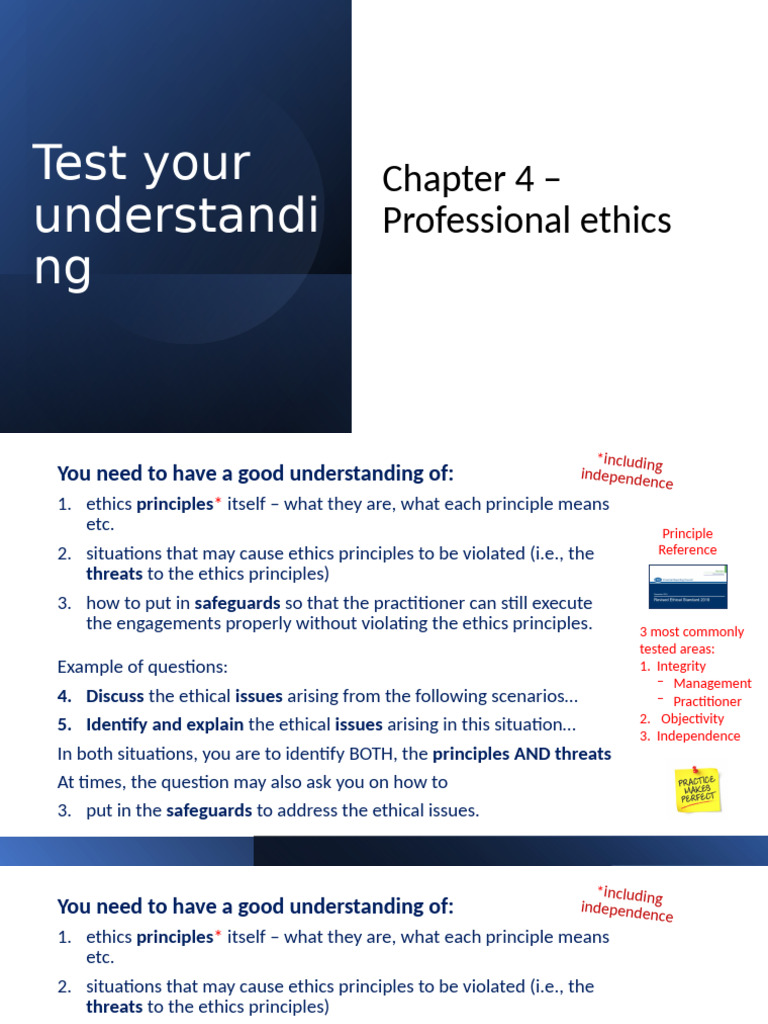 Ethics Scenarios in Audit Practice | PDF | Audit | Accounting