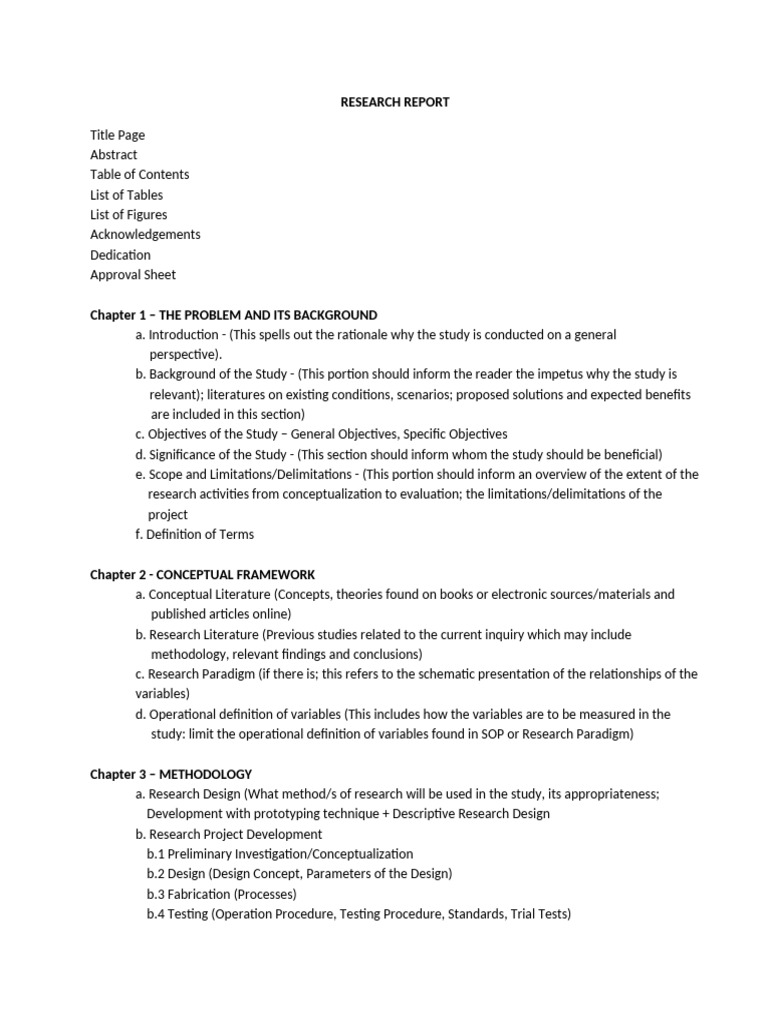 Research Report Format | PDF | Methodology | Statistics