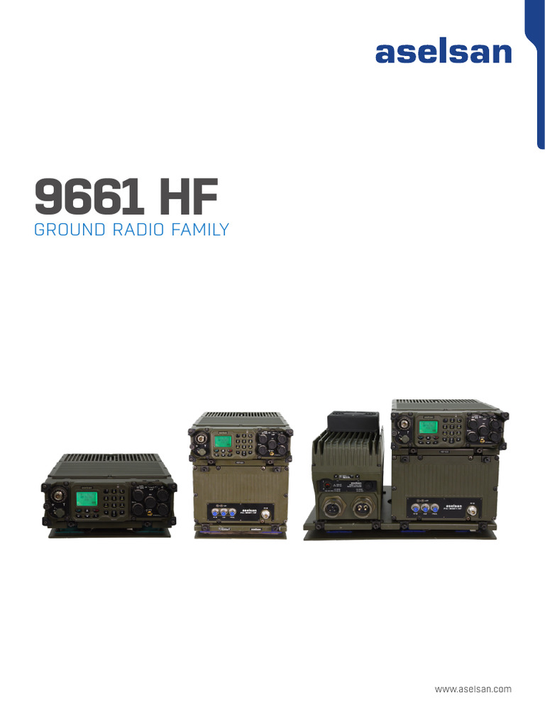 Aselsan 9661 HF Radio Overview | PDF | High Frequency | Radio