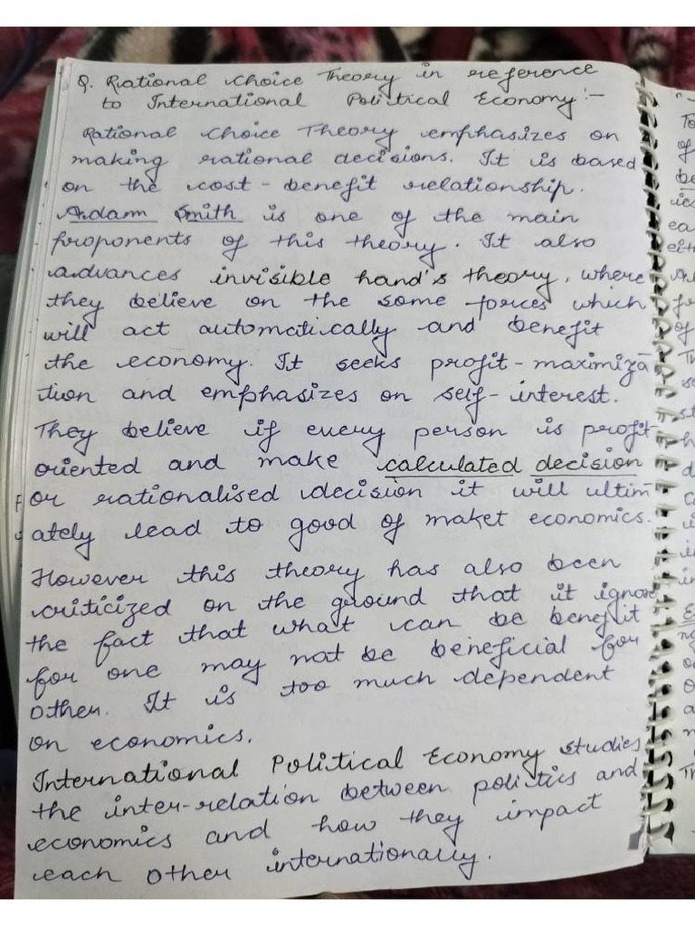 Rational Choice Theory | PDF