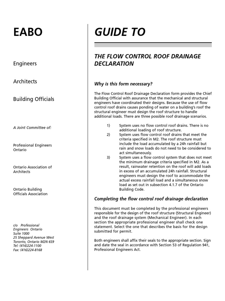 Flow Control Drainage | PDF | Drainage