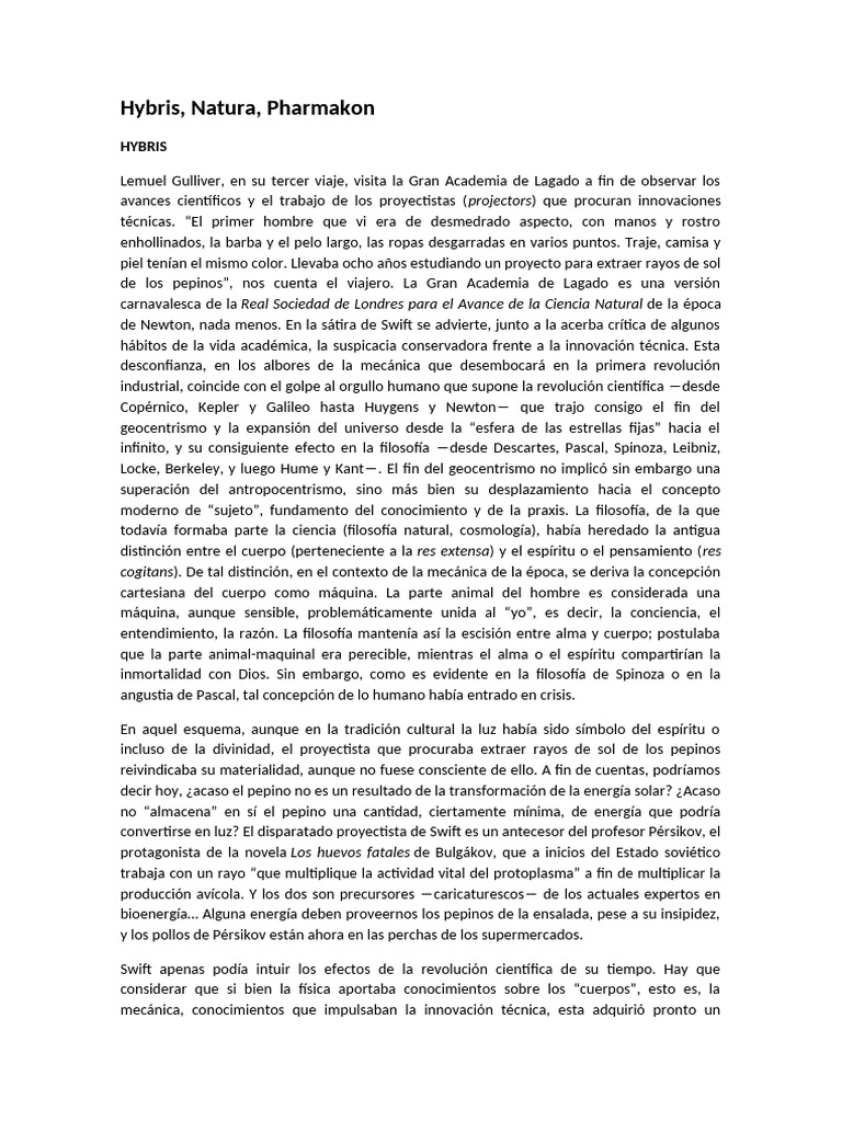 Hybris | PDF | Humano | Homo