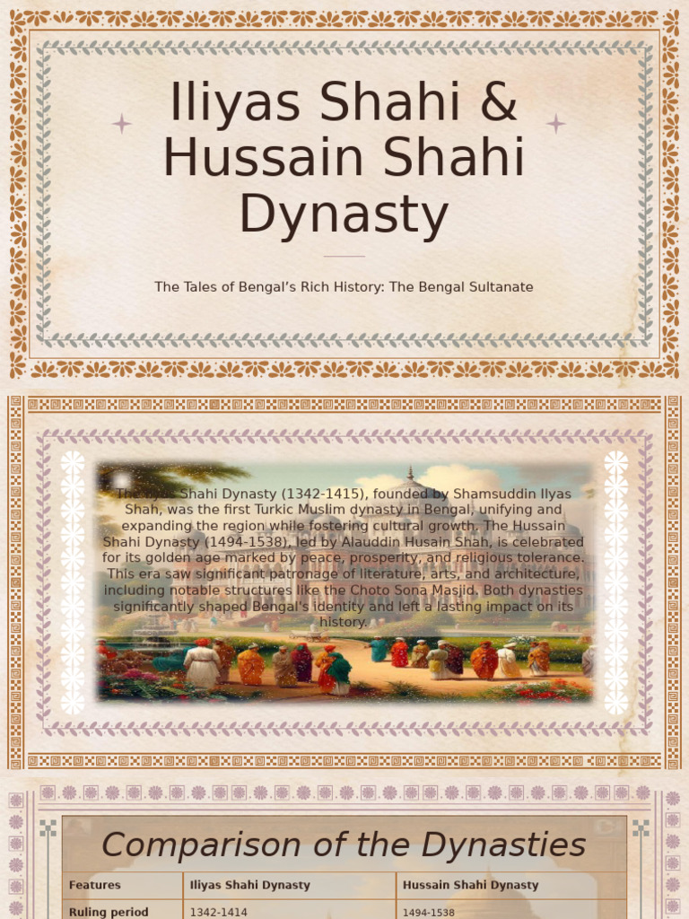 Iliyas Shahi and Hussain Shahi Dynasties | PDF | Bengal