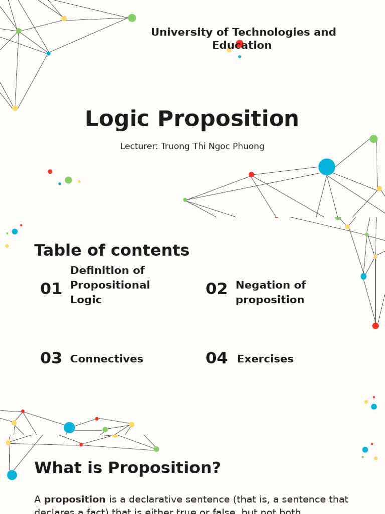 Week1 Logic Proposition | PDF | Logic | Proposition