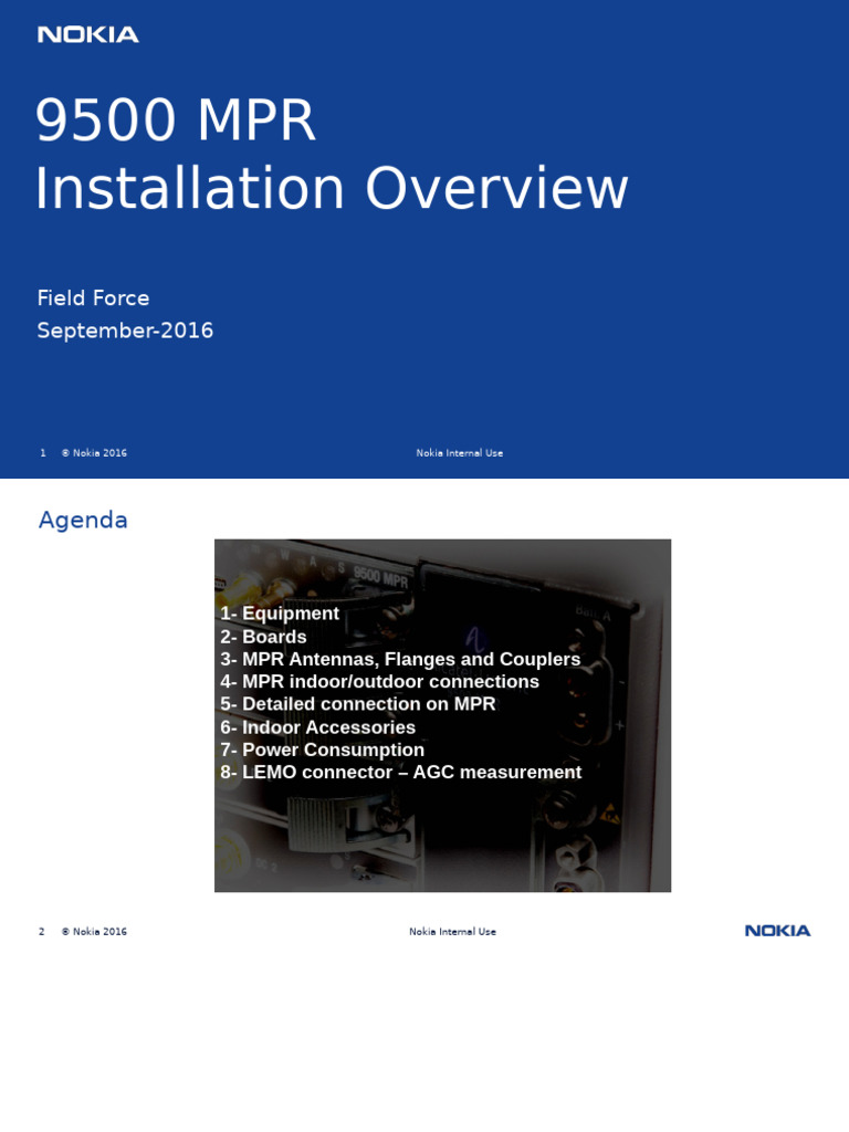 9500 MPR Installation Guide Overview | PDF | Electronics | Electrical ...