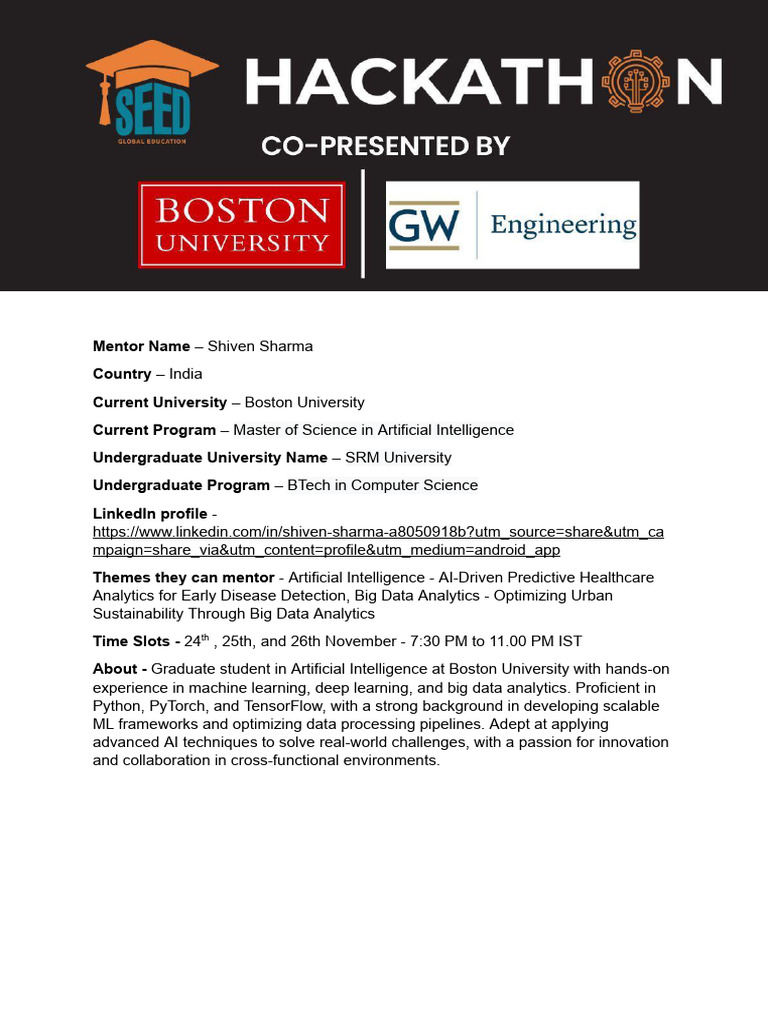 Hackathon Mentor - Shiven Sharma | PDF