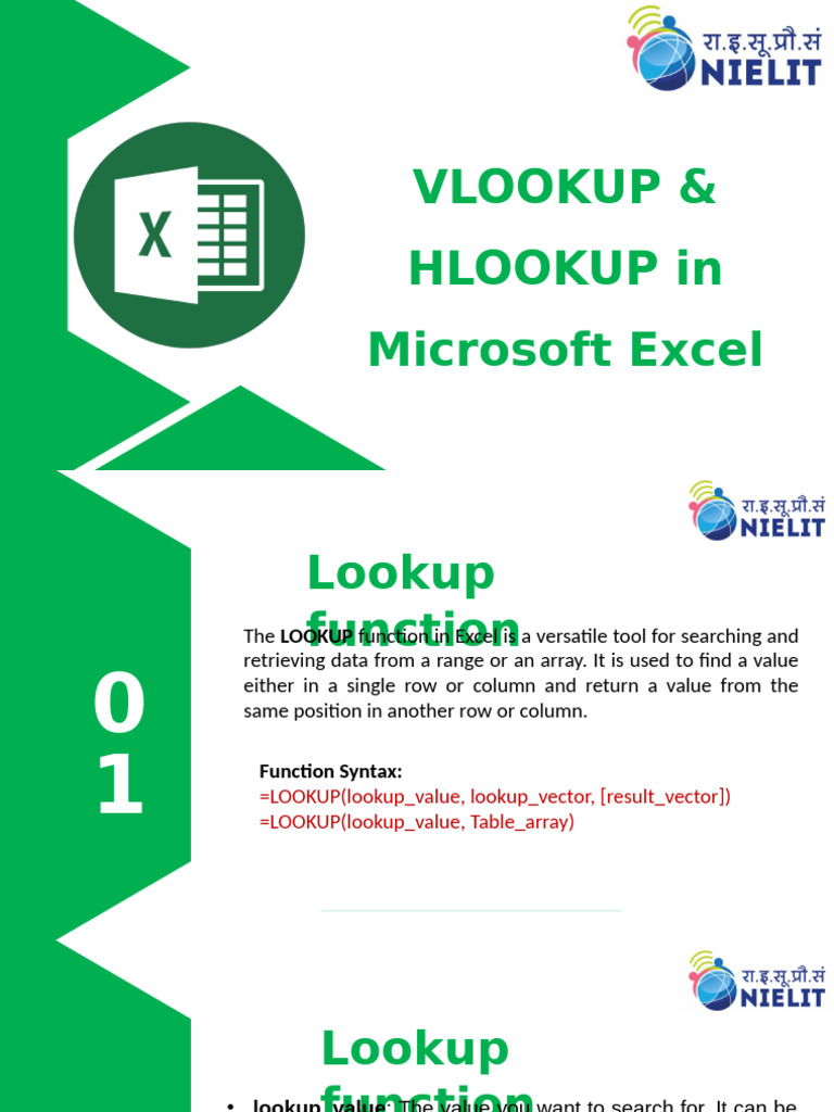 Excel (Vlookup & Hlookup) | PDF | Information Technology Management | Computer Programming
