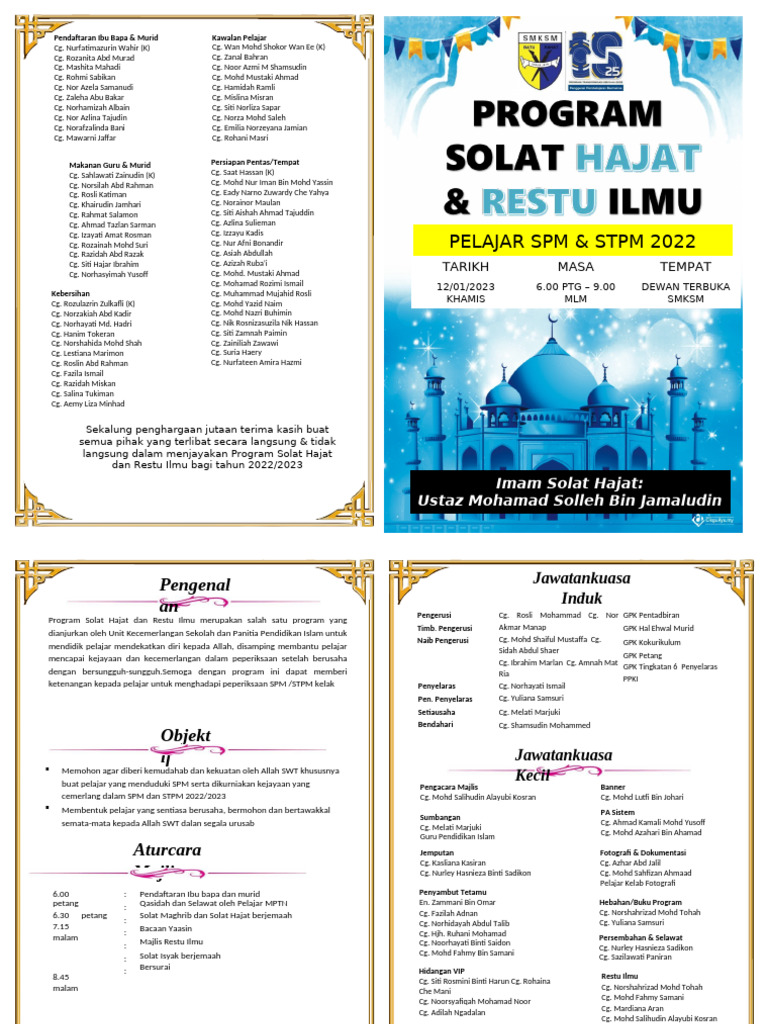 Buku Program Solat Hajat | PDF