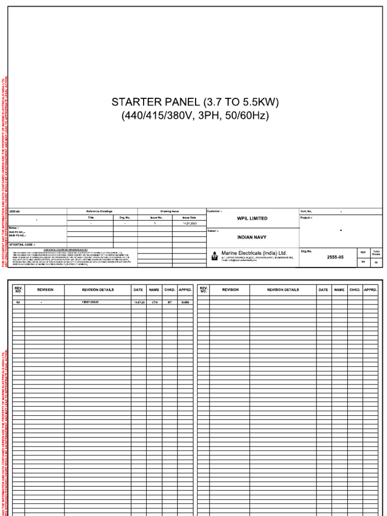Starter Panel Components List | PDF | Manufactured Goods | Electrical ...