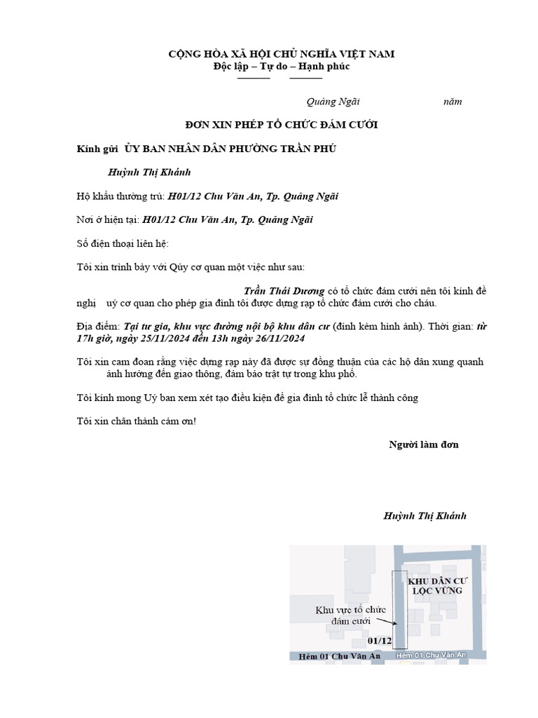 Mau Don Xin To Chuc Dam Cuoi | PDF