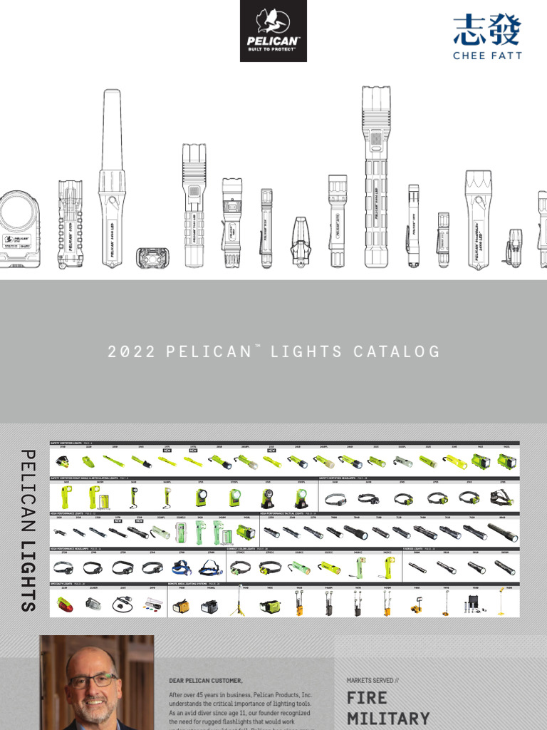 CF Pelican Lights Catalog 2022 | PDF | Flashlight | Metrology
