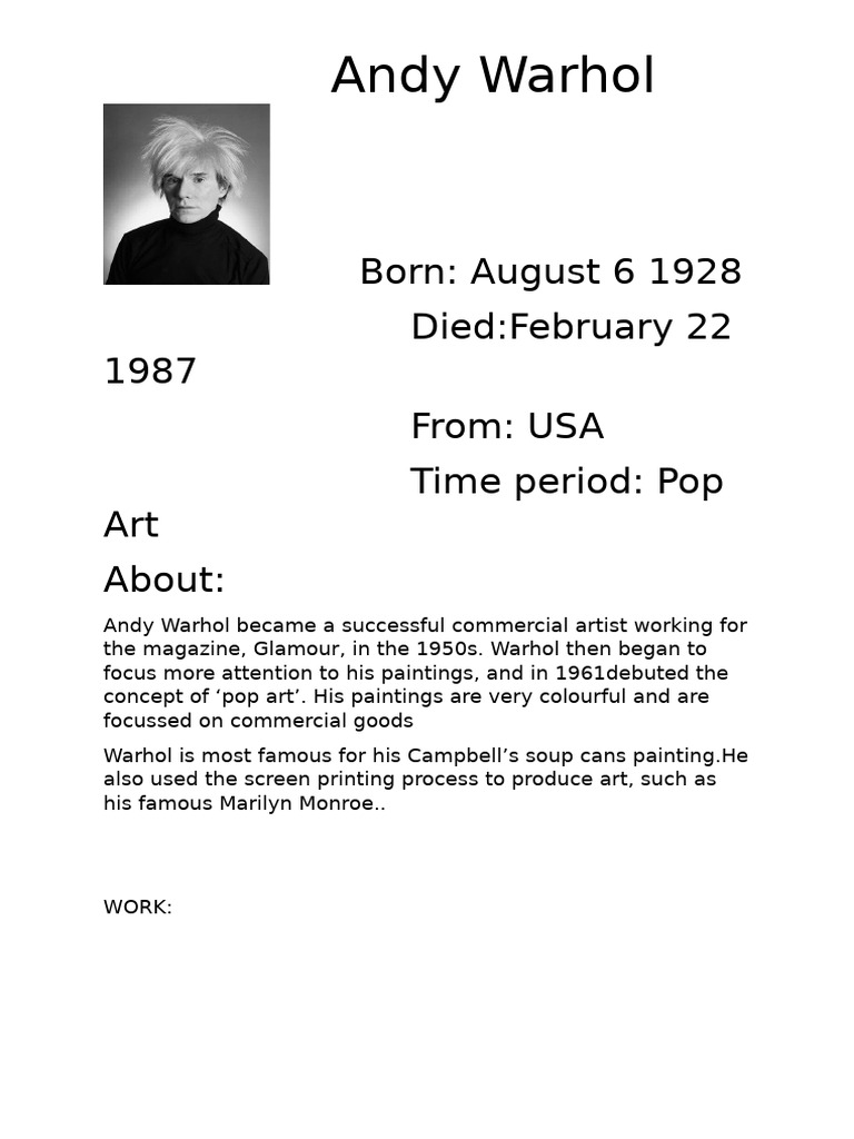 Andy Warhol | PDF
