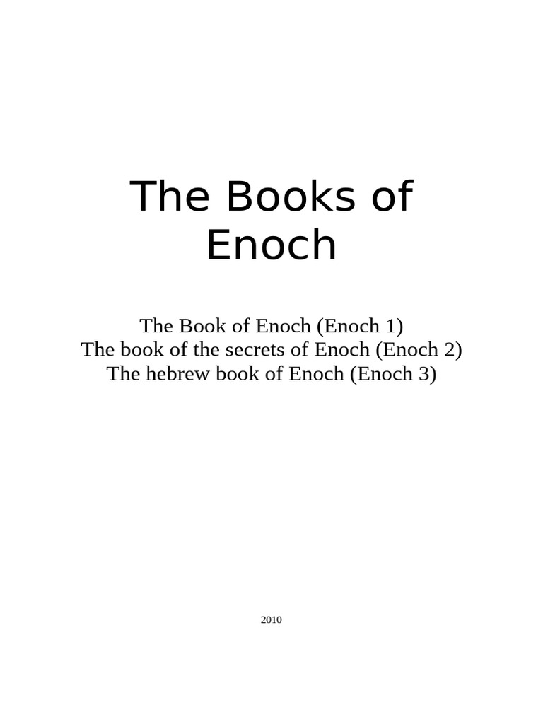 Books of Enoch-All Three | PDF | Book Of Enoch