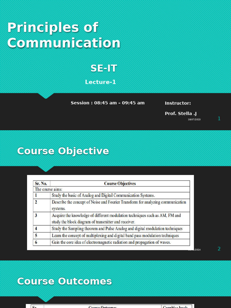 Introduction To The Course | PDF