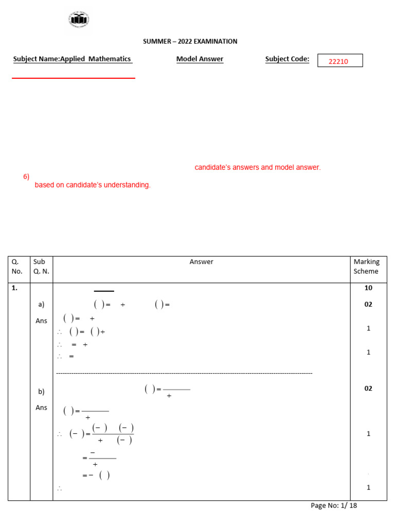 22210-2022-Summer-Model-Answer-Paper (Msbte Study Resources) | PDF
