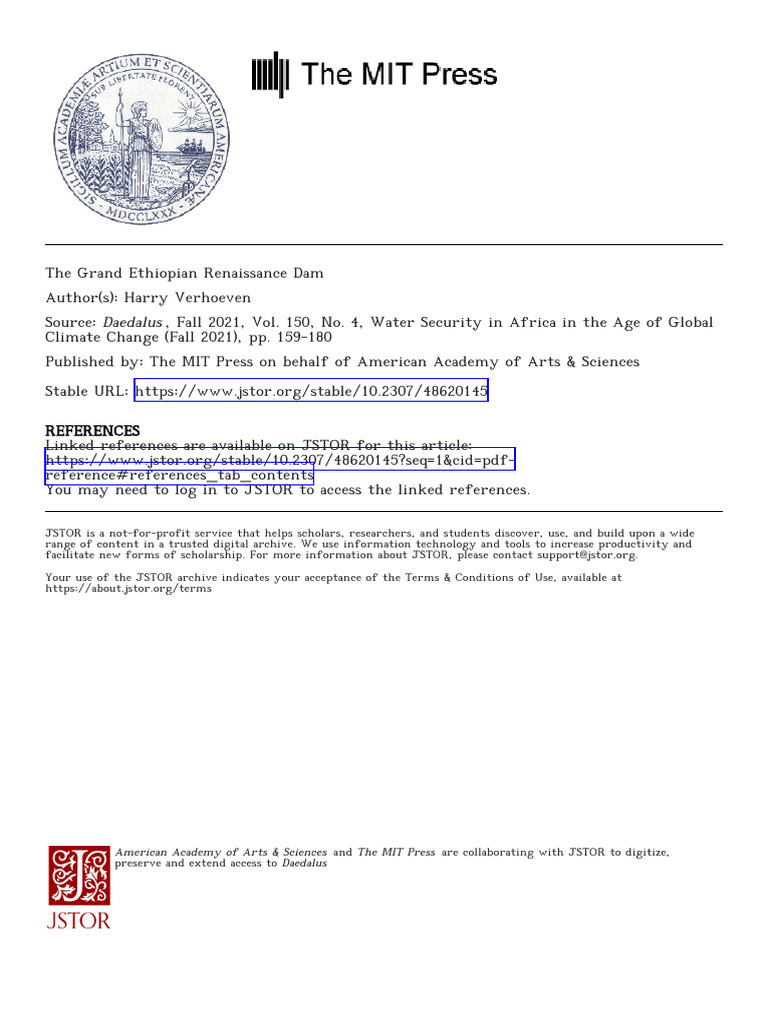 Verhoeven GrandEthiopianRenaissance 2021 | PDF | Ethiopia