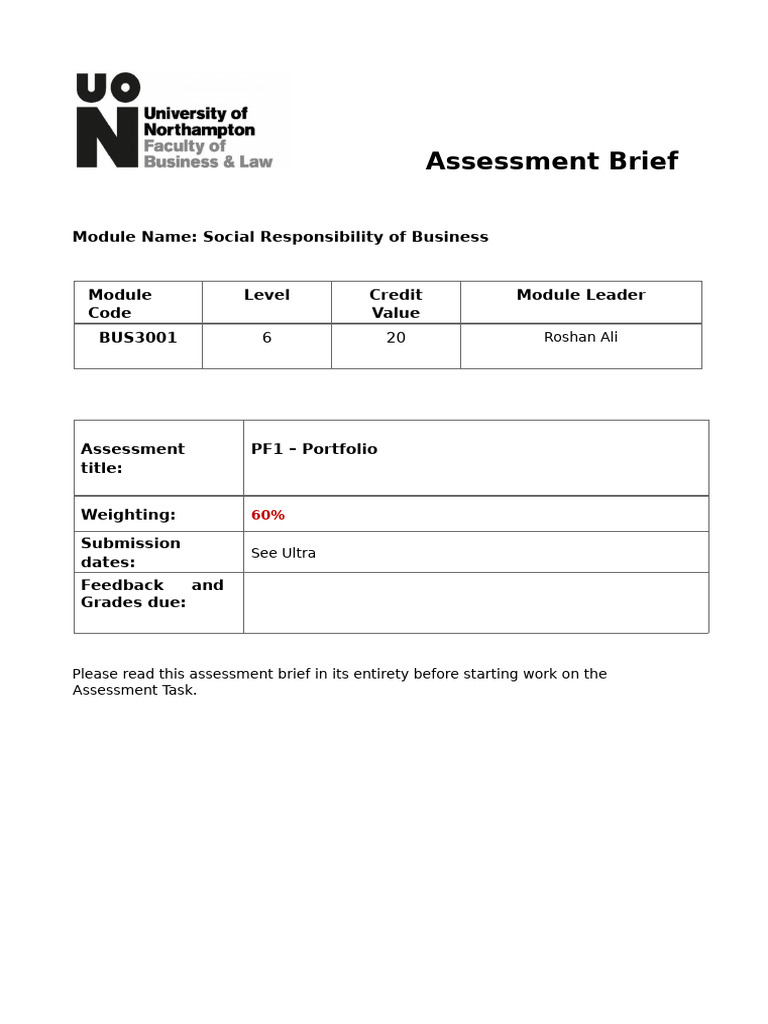 AS1 Assessment Brief Portfolio | PDF | Turnitin