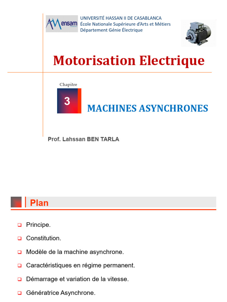 Machines Asynchrones : Principes et Applications | PDF ...