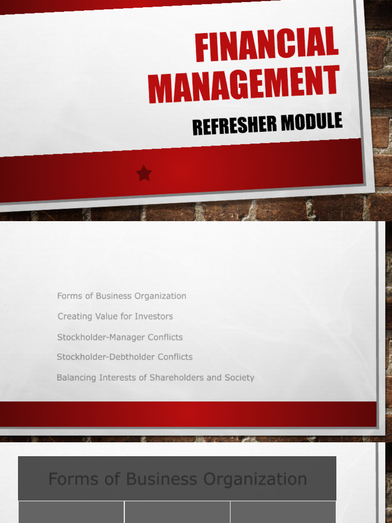 Financial Management Pdf Time Value Of Money Bonds Finance