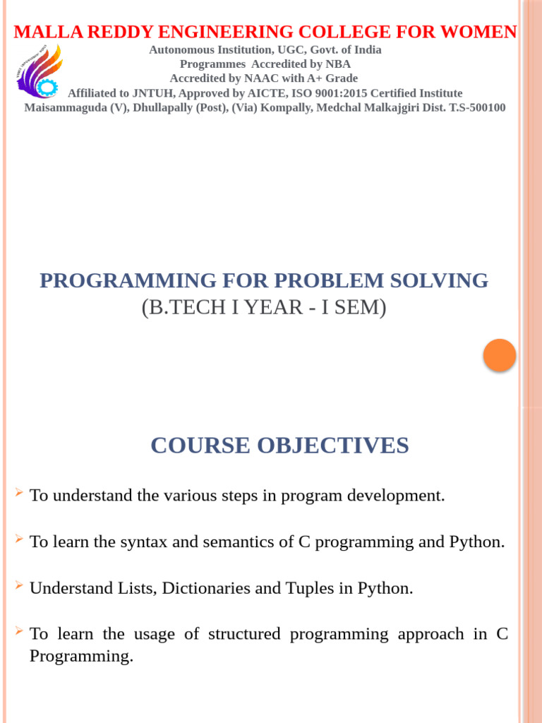 Introduction To Pps Pdf Programming Computer Program 